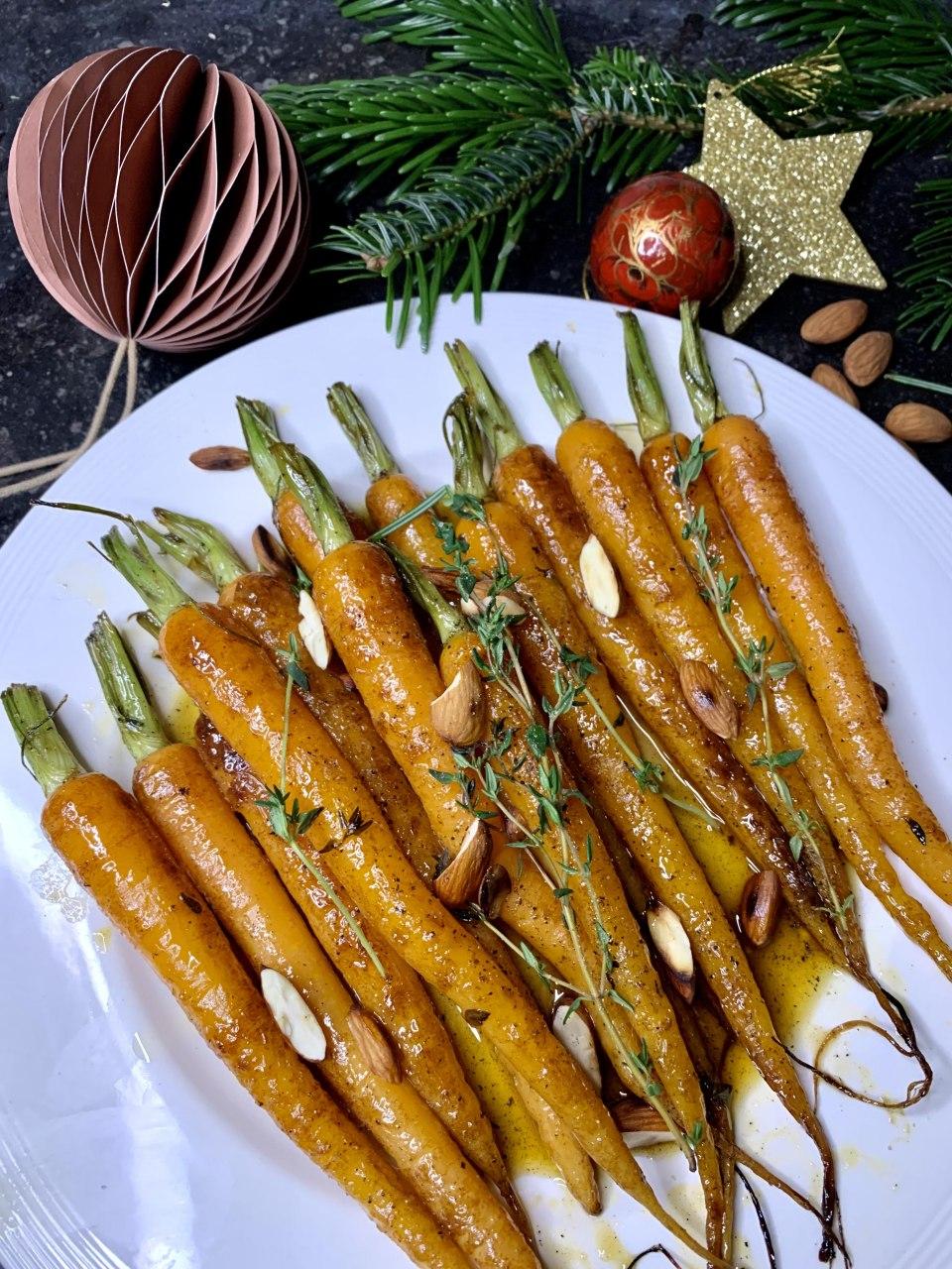 Geglaceerde Worteltjes - Honing & Tijm | Frias Food Coaching